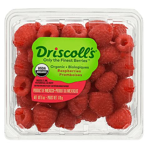 Driscolls Raspberries Organic 6 Oz Shop Needlers Fresh Market