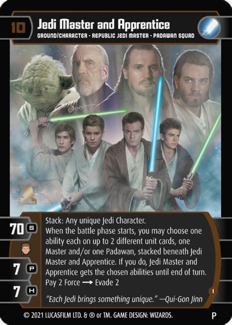 Jedi Master And Apprentice I Promo Card Star Wars Trading Card Game