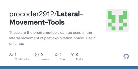 github procoder2912 lateral movement tools these are the programs