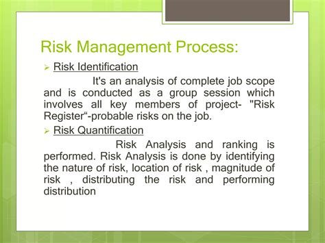 Quantification Of Risks In Project Management Pptx