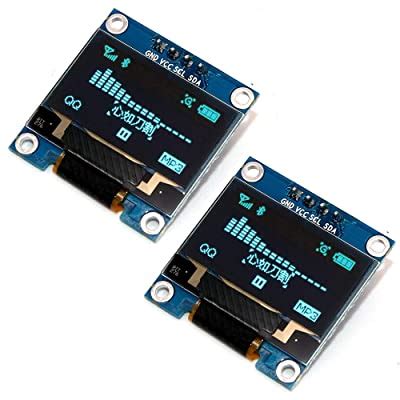Buy WINGONEER 2Pcs 0 96 Inch I2C IIC SPI Serial 128x64 OLED Display SSD1306 Module Board With