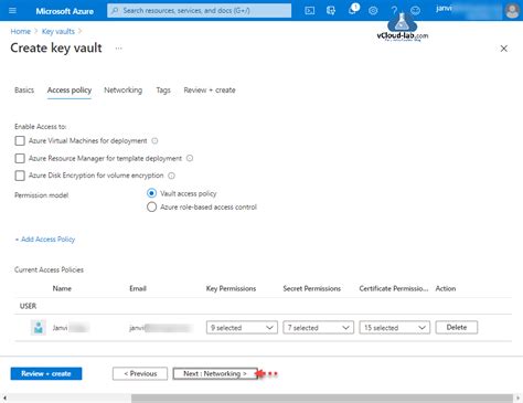 Create Key Vault And Secrets With Access Policies In Microsoft Azure
