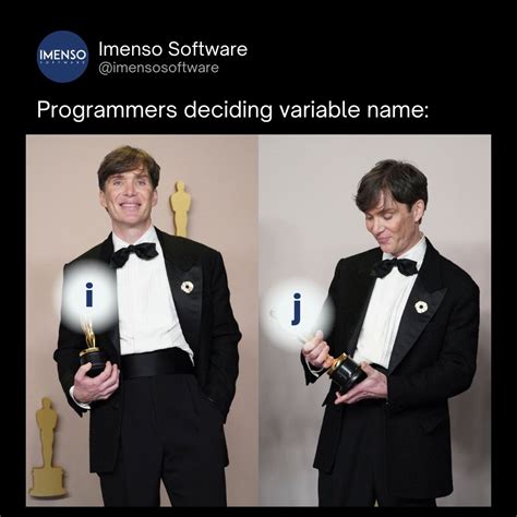 Imenso Software On Linkedin Iykyk Memes Oscars2024 Programmerlife