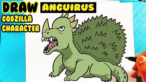 Easy How To Draw Godzilla Character Aguirus Chibi Youtube
