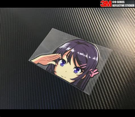 REFLECTIVE DARLING IN The Franxx Zero Two Senpai Peeking Anime JDM Sticker D17 6 23 PicClick UK