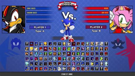 Sonic Vs Rouge And Amy Rose I Sonic Mugen Battle Hd Youtube