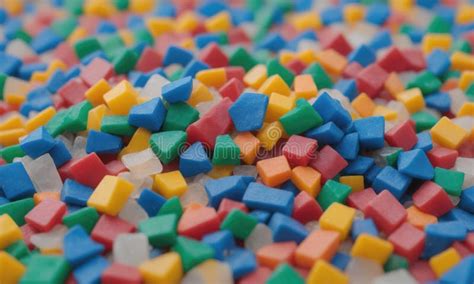Colorful Plastic Tiles Are Scattered Across A Surface Stock Image