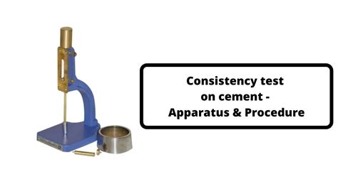 Consistency Test On Cement Significance And Procedure Vin Civilworld