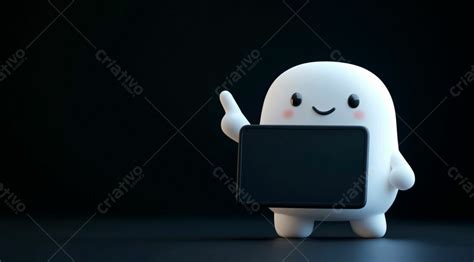 Imagem De Um Boneco Branco Segurando Uma Placa Preta [download] 87049 Criativo Dahora