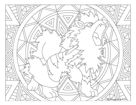 059 Arcanine Pokemon Coloring Page · Disegni Da