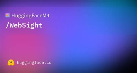 huggingfacem4 websight · discussions