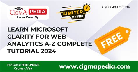 Learn Microsoft Clarity For Web Analytics A Z Complete Tutorial 2024 Free Udemy Course Cigma
