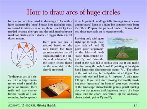 How To Draw Arcs Of Huge Circles Usage Of The Drawing Tool Ppt