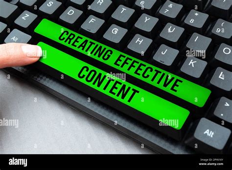 Text Caption Presenting Creating Effective Content Business Idea