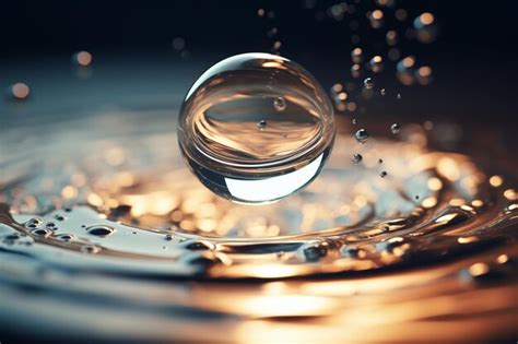 Premium Photo Macro Water Drop Photography