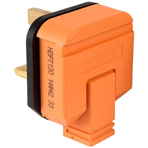 Masterplug Hdpt13o Plug 13a Thermoplastic Orange Rapid Electronics