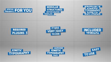 Kinetic Typography V2 After Effects Project Files Videohive