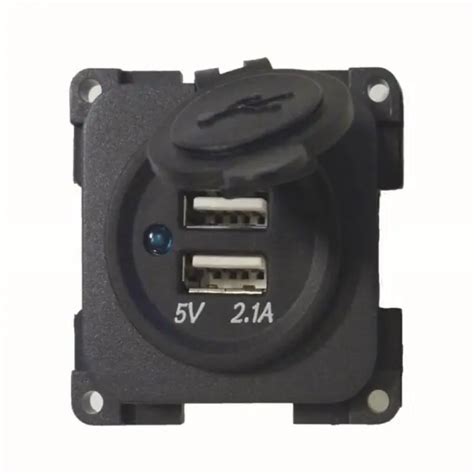 DC 12V CBE C Line Dual Double USB Socket Charger For Campervan Caravan