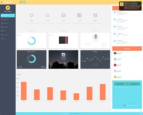 php中文网 免费bootstrap后台模板 预览