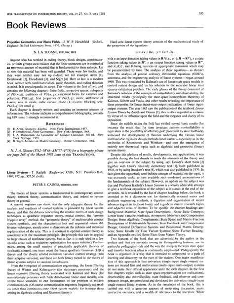 Pdf Review Of Projective Geometries Over Finite Fields Hirschfeld J W P 1979