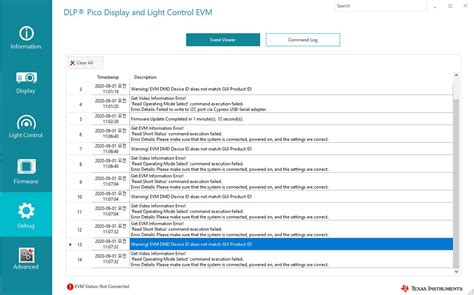 Dlp2010evm Lc I Installed A New Custom Dlp Engine But The Evm Does Not Work Properly Dlp