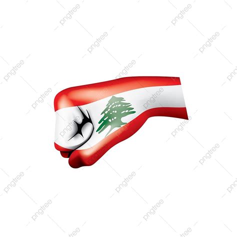 lebanese flag clipart hd png lebanese flag and hand on white