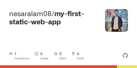 Github Nesaralam My First Static Web App