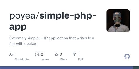 Github Poyeasimple Php App Extremely Simple Php Application That