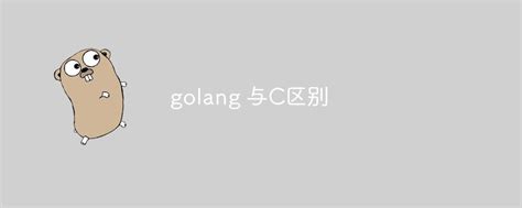 Golang 與c區別 Golang Php中文網