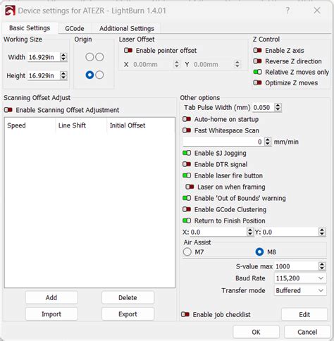 New To Using Lightburn Laser Power Issues Lightburn Hardware Compatibility Lightburn
