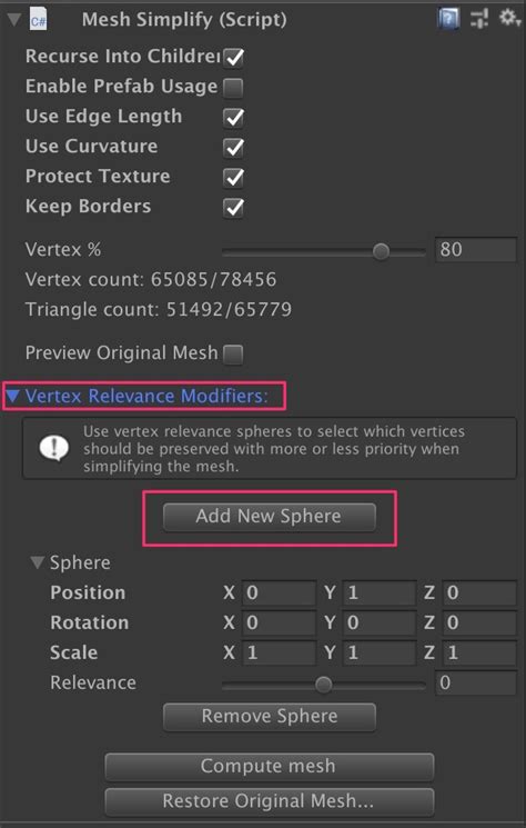 1クリックでポリゴンを削減するmesh Simplify【unity】【アセット】 3 Kanのメモ帳