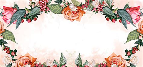 Gambar Background Bunga Karangan Bunga Vektor Dan File Psd Untuk Unduh