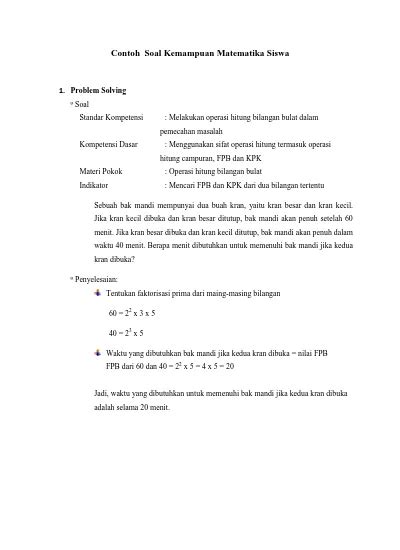 Contoh Problem Solving Dan Penyelesaiannya 54 Koleksi Gambar