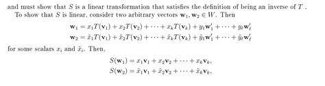 Solved Theorem Let T V W Be A Linear Transformation T Chegg