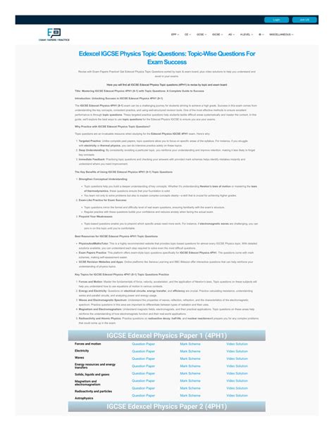 Ppt Edexcel Igcse Physics Topic Questions Edexcel Igcse Physics
