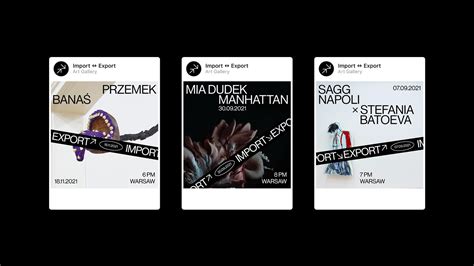 Import Export Gallery On Behance