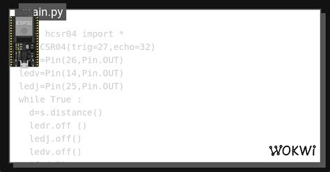 Hcsr04py Wokwi Esp32 Stm32 Arduino Simulator