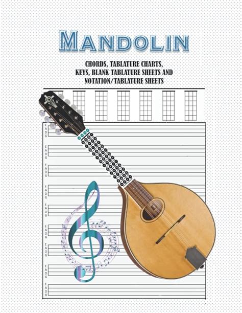 Mandolin Chords Tablature Charts Keys Blank Tablature Sheets And
