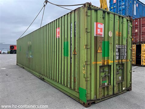 Contenedor De Transporte HC PW CW Sin Transporte HZKU HZ CONTAINERS Com HZ