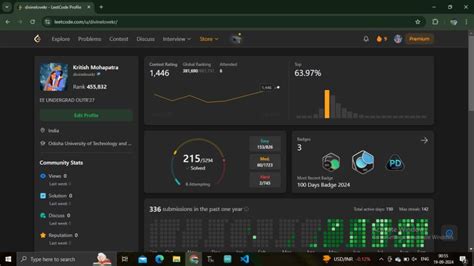 Kritish Mohapatra On Linkedin Leetcode 150daysofleetcode Problemsolving Coding Datastructures