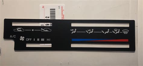 Oem 1984 1988 Toyota Pickup Heater Control Indicator Lens Ac Sheet