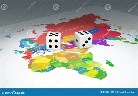 Cubes And World Map Cartoon Vector 37163383