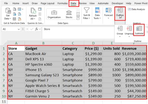 Ways To Subtotal In Microsoft Excel How To Excel