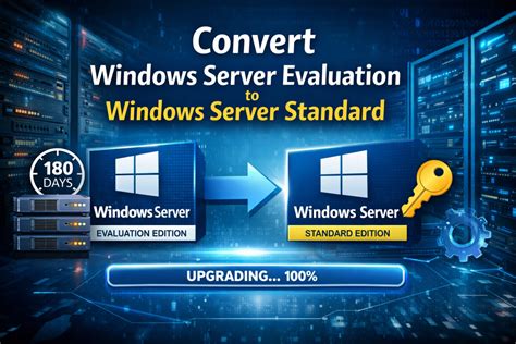 How To Convert Windows Server Evaluation To Windows Server Standard
