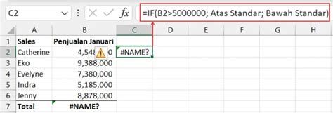 Error Name Di Excel Dan Cara Mengatasinya Excelandor