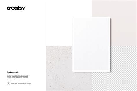 Canvas In Floater Frame Mockup Set Behance