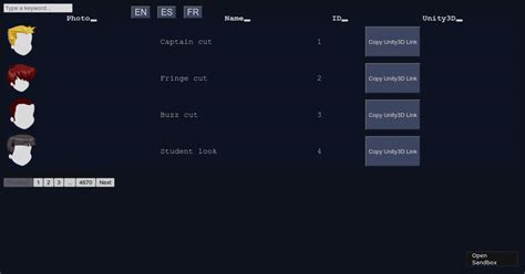 Gridjs Forked Codesandbox