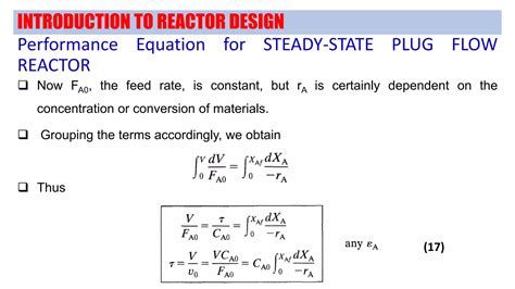 Plug Flow Reactor Pptx