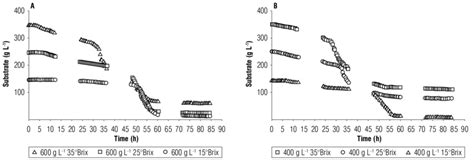 comparison of fermentation performance with substrate variations at a