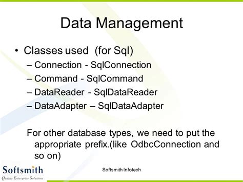 Softsmith Infotech Net Table Of Contents Introduction To VS 2005